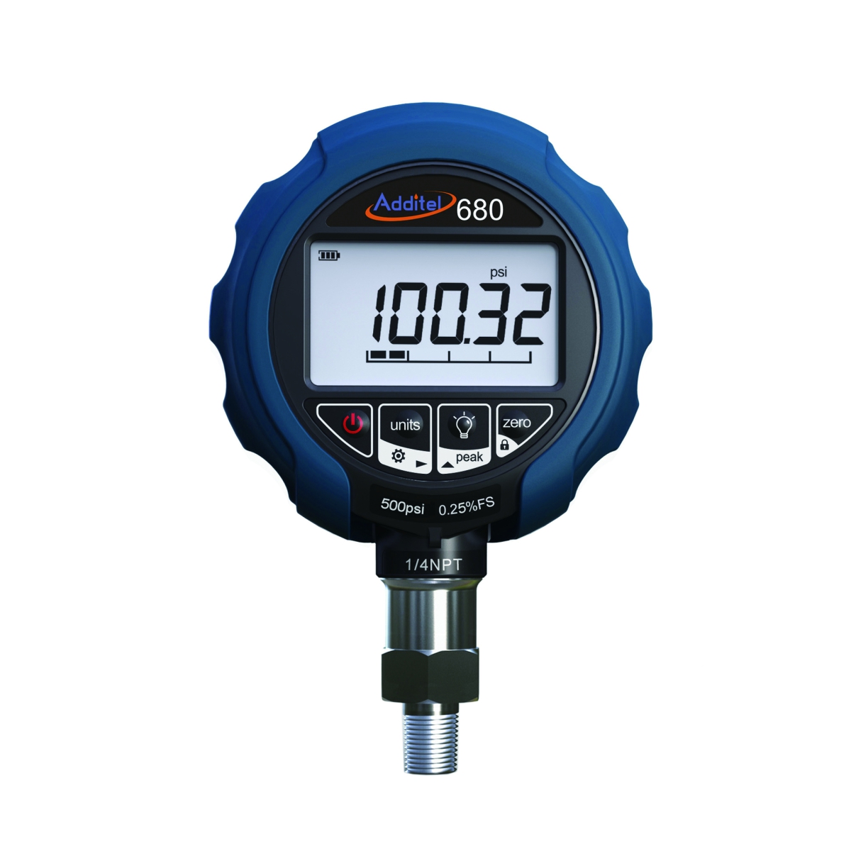ADT 680 Digital Pressure Gauge, ADT680W-10-GP3K-PSI-N, Additel