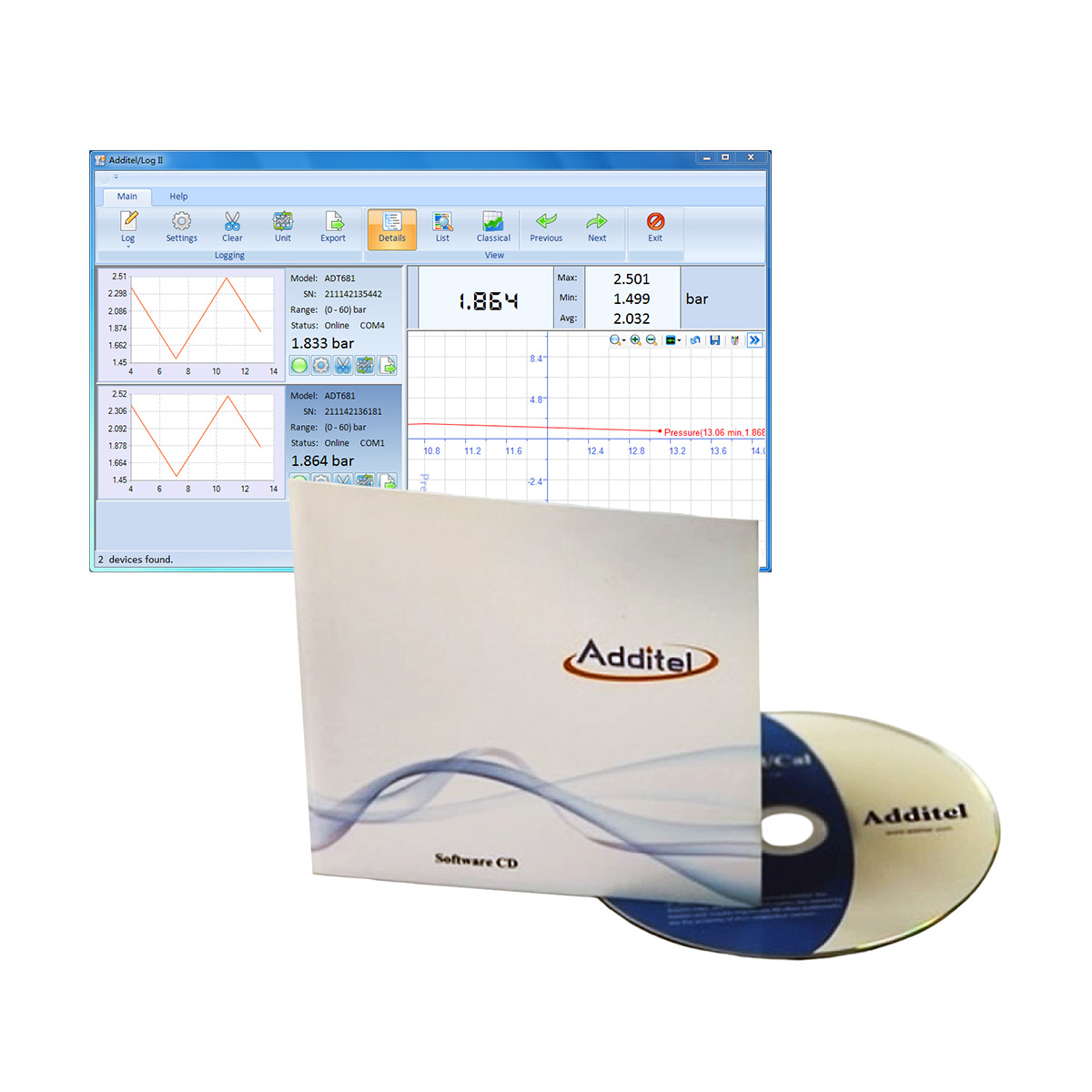 Additel ADT 9502 Log II Software - 9502